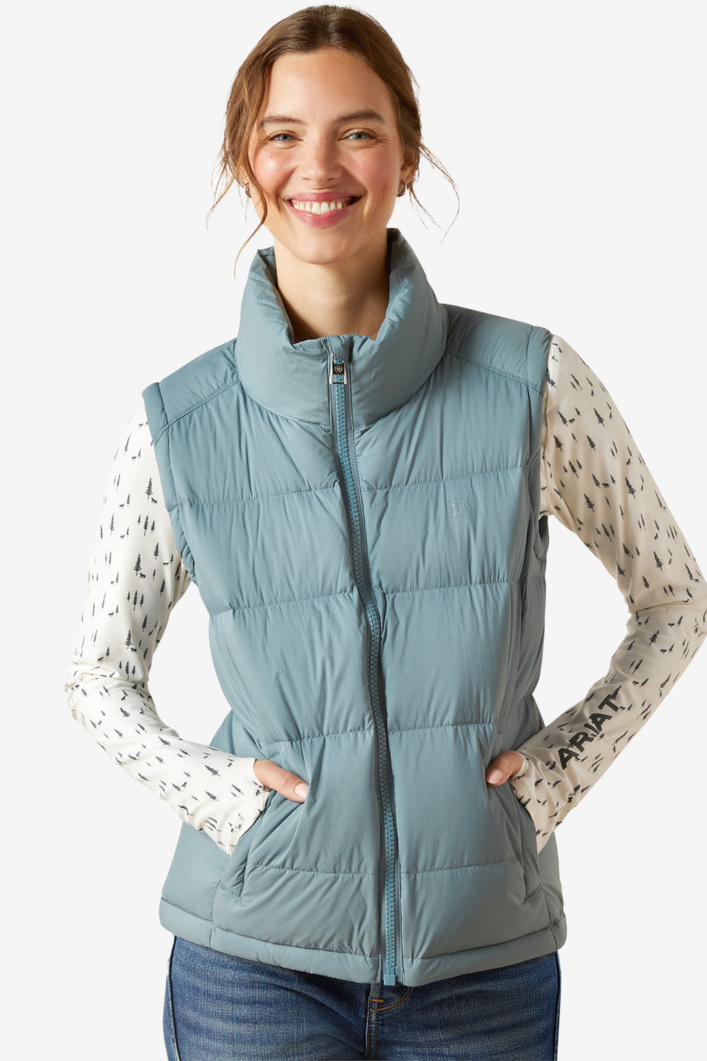 Ultrapuff Dunväst Steel Sage – Svensk Ridsport