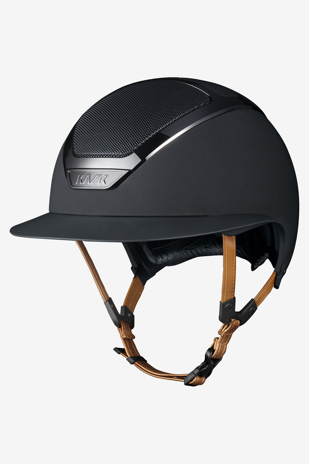 Star Lady 2.0 Chrome Svart Leather Chinstrap Brun – Svensk Ridsport