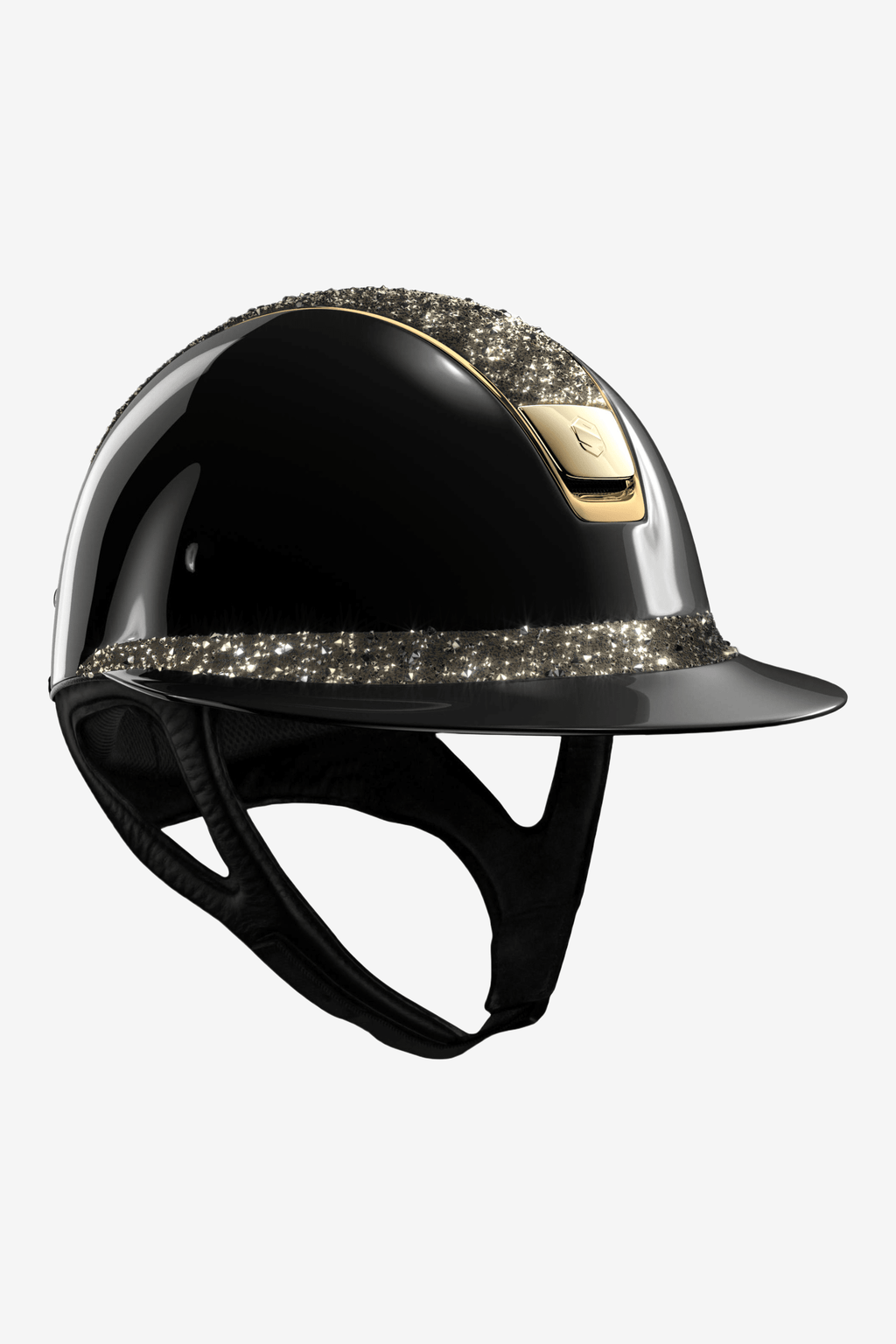 Shadow Glossy Miss Shield Guld Crystal Medley Guld Trim – Svensk Ridsport